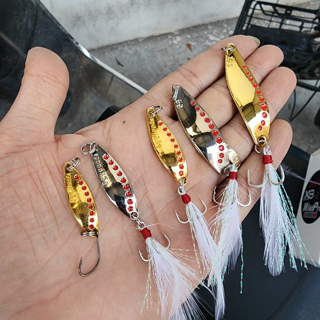 Mồi thìa spon e về sll size 2.5g - 3.5g - 5g - 7.5g - 10g - 15g ...