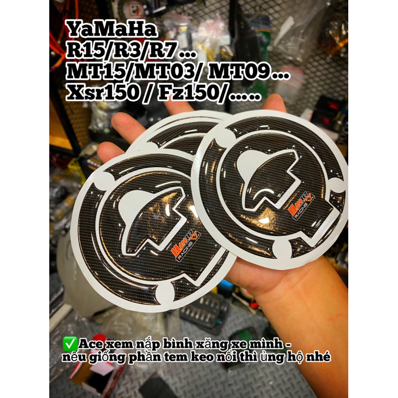 Tem dán nắp bình xăng R15 mt15 R3 R7 mt15 xsr150 | Shopee Việt Nam