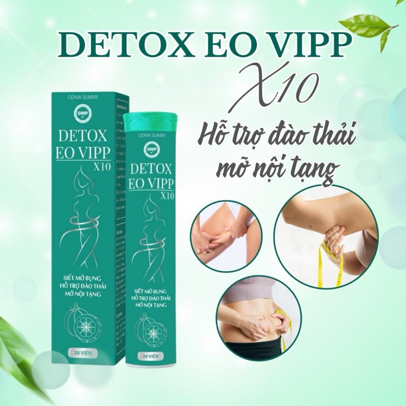 Sủi Giảm Cân Odiva DETOX EO VIPP X10, Giảm Bụng, Giảm Mỡ, Không Gây Đi ...