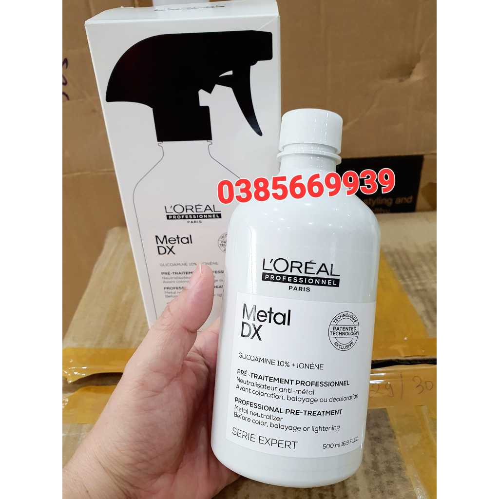 XỊT DƯỠNG THẢI ĐỘC KIM LOẠI TRƯỚC KHI PHỤC HỒI L'OREAL METAL DX PRE ...