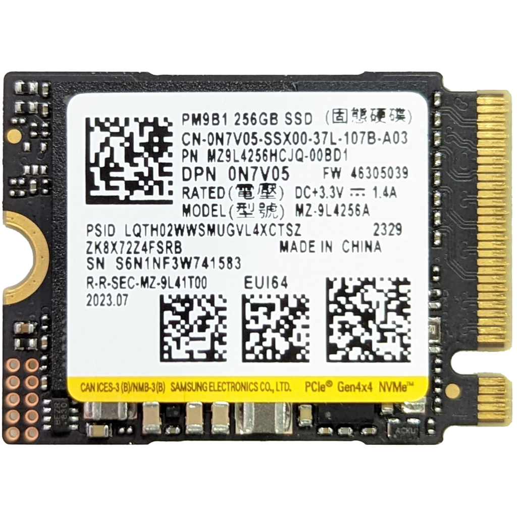 Ổ Cứng SSD Samsung PM9B1 256GB M2 NVMe 2230 Gen4 x4 - Bảo Hành 3 Năm ...