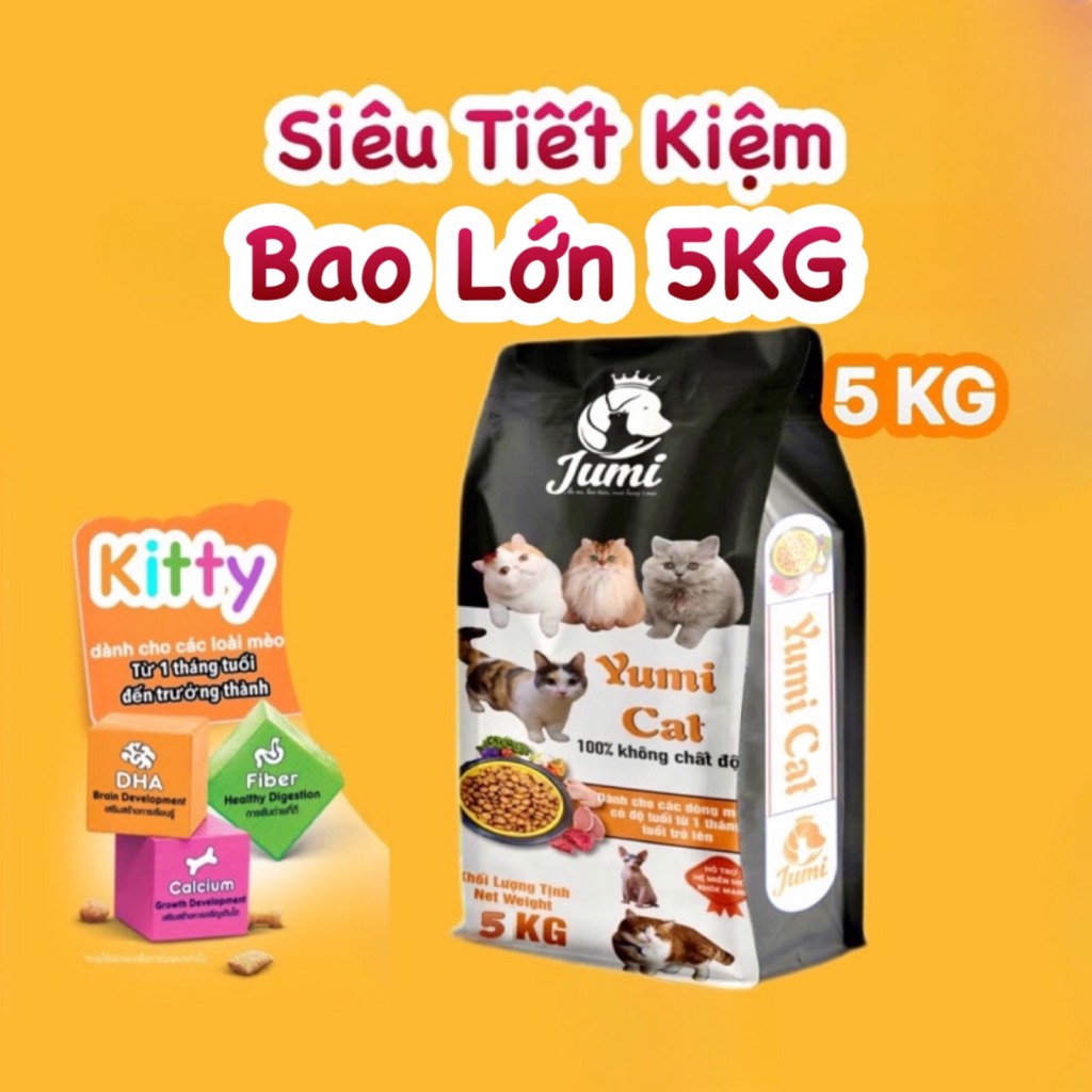 thức Ăn Cao Cấp Dành Cho Mèo YUMI CAT Bao Lớn 5 Kg | Shopee Việt Nam