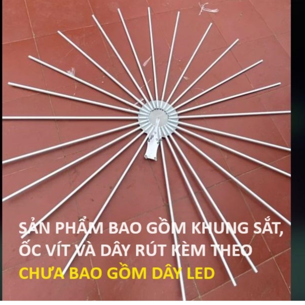 Khung led pháo hoa 24 tia đường kính 1m7 và 2m15 tia nhôm chữ - LED ...