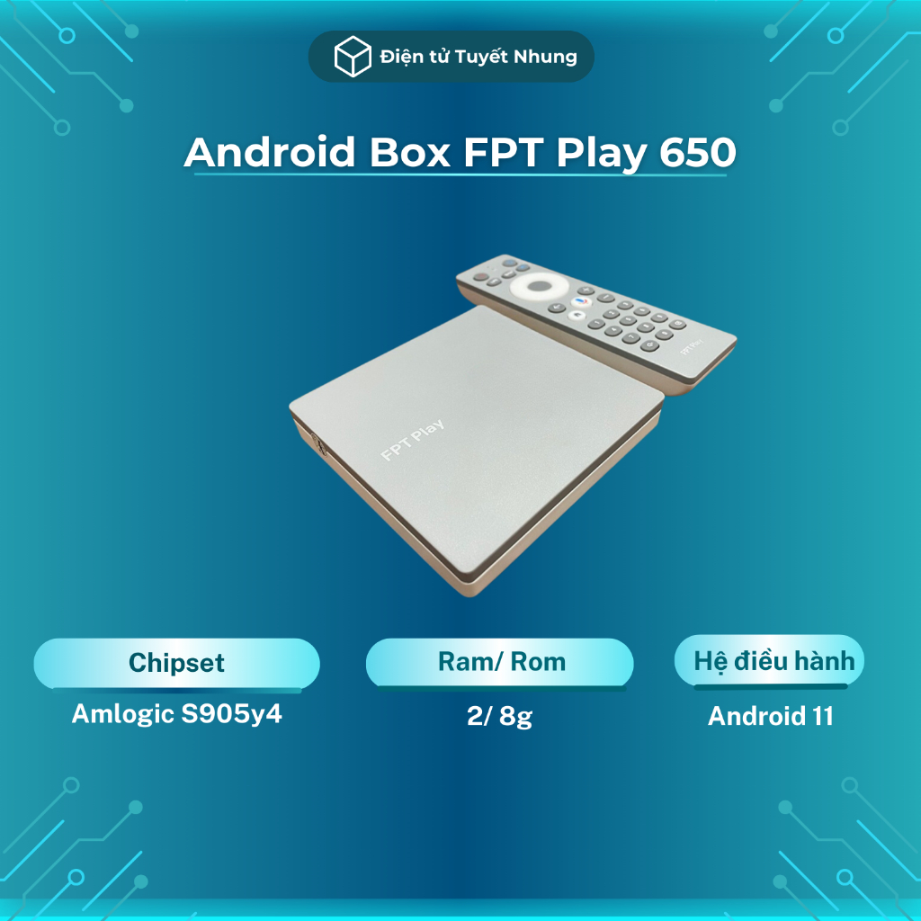 FPT Play Box 650 2/8G 2023 Rom ATV11, Không Mất Phí Hàng Tháng - Android Box, Tv Box BH 1-1 ...