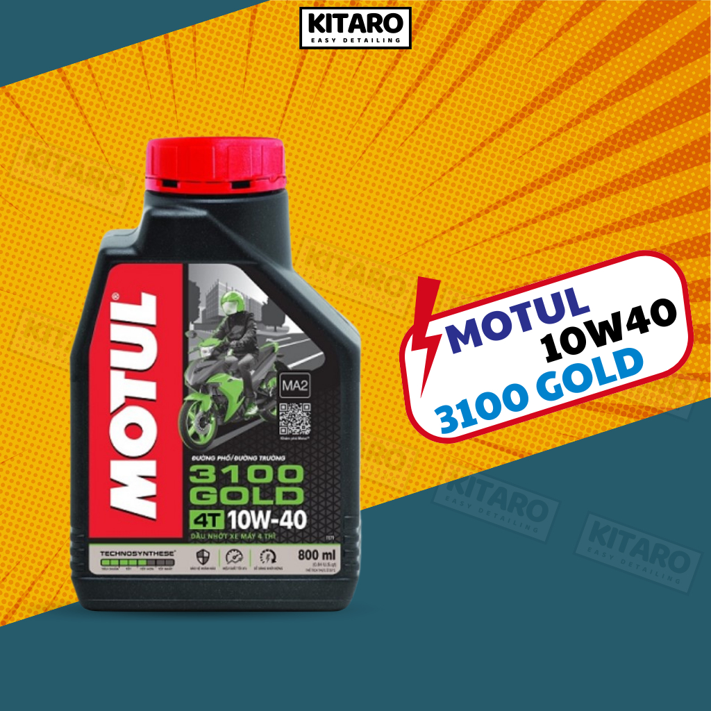 Nhớt xe máy Motul Gold 3100 10W40 800ml - Dành cho xe số, xe côn tay ...