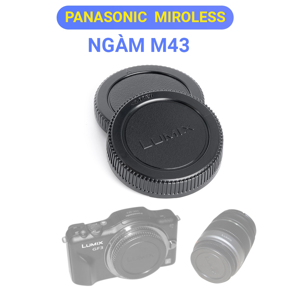 Bộ nắp đậy đuôi lens + nắp đây body máy ảnh Panasonic Lumix - Olympus ...