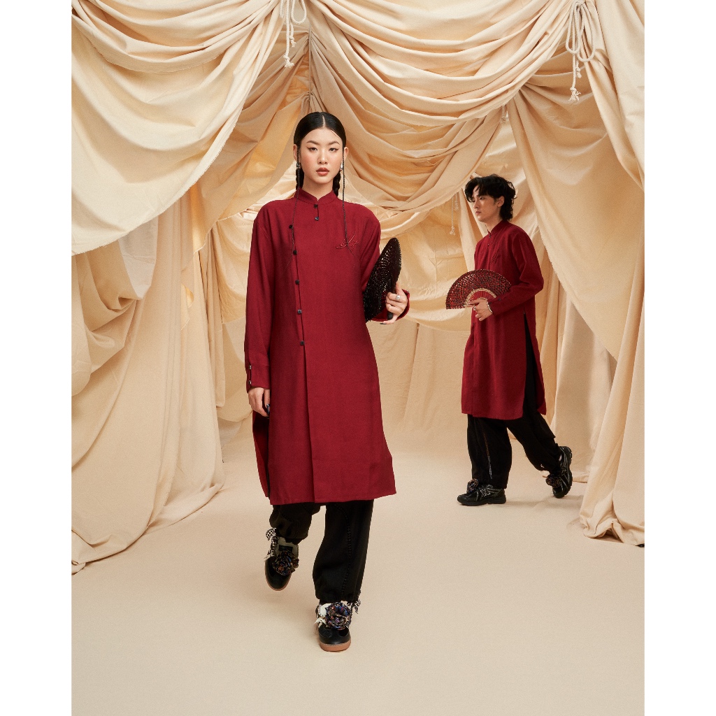 HYMAISON | Áo Dài Nút Vuông HYMAISON UNISEX | Shopee Việt Nam
