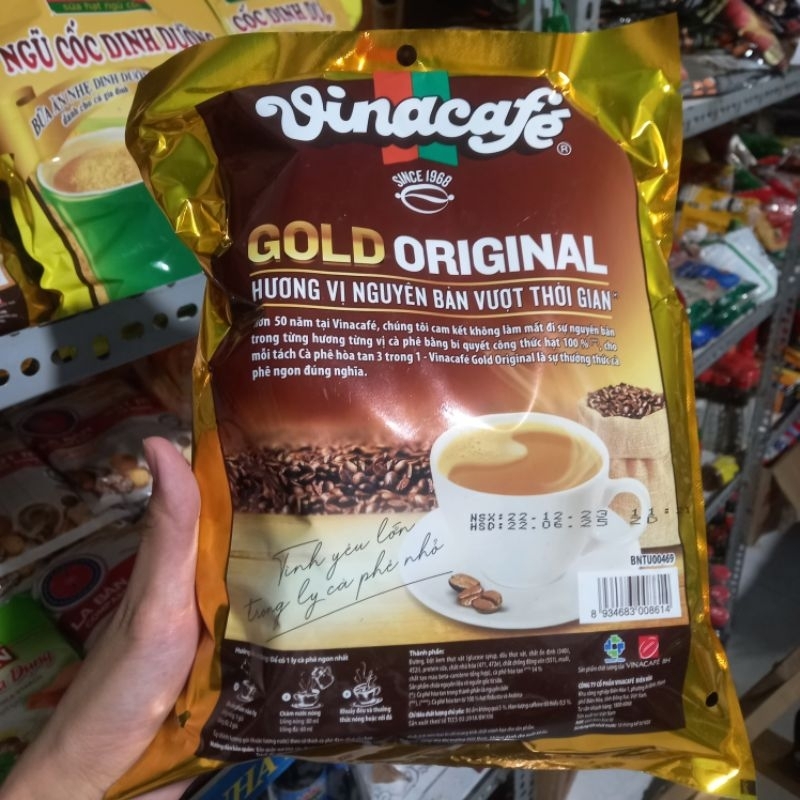 Cà phê sữa VinaCafé Gold Original 480g | Shopee Việt Nam
