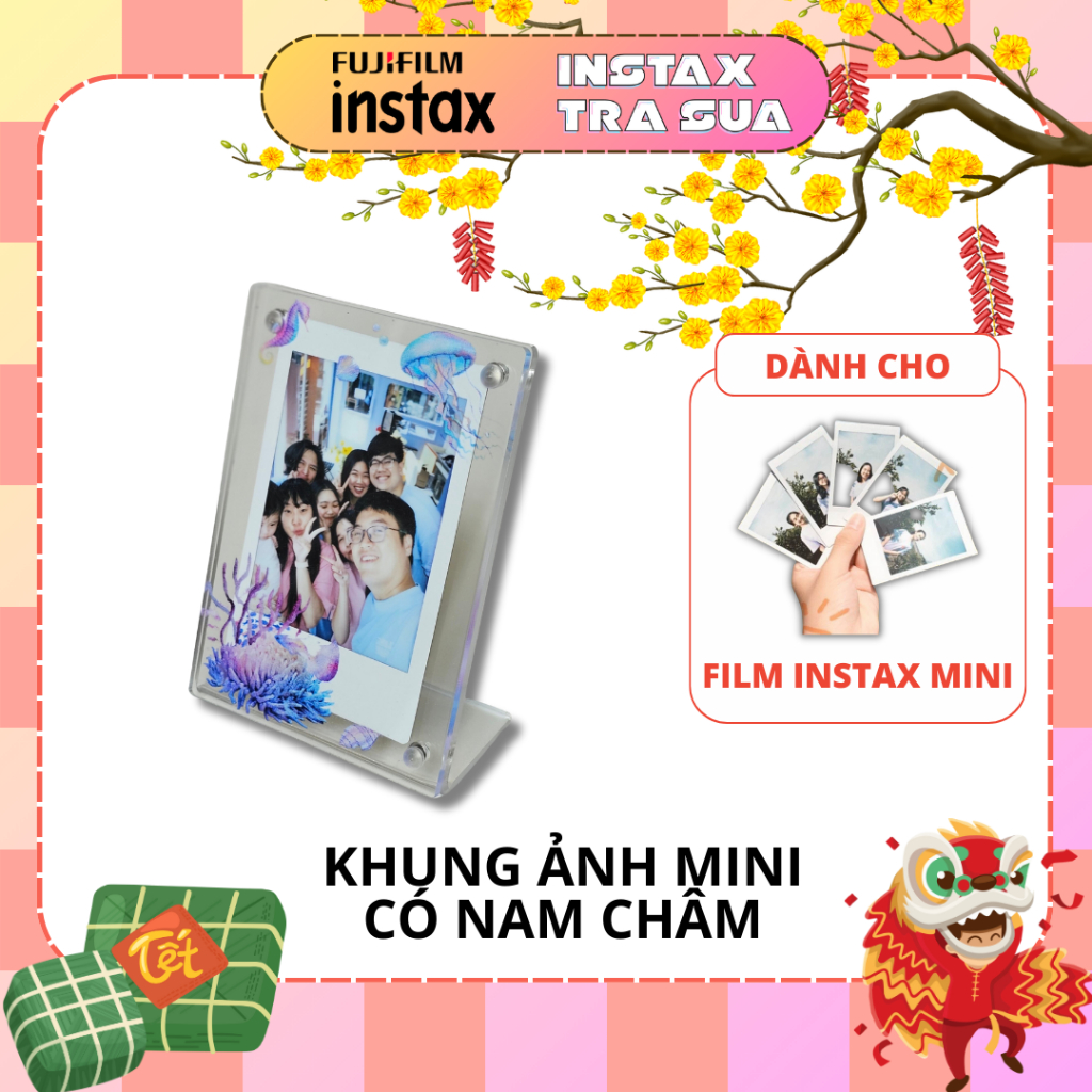 Khung Ảnh Để Bàn Dành Cho Film Instax Mini - Khung Nam Châm Trong Suốt ...