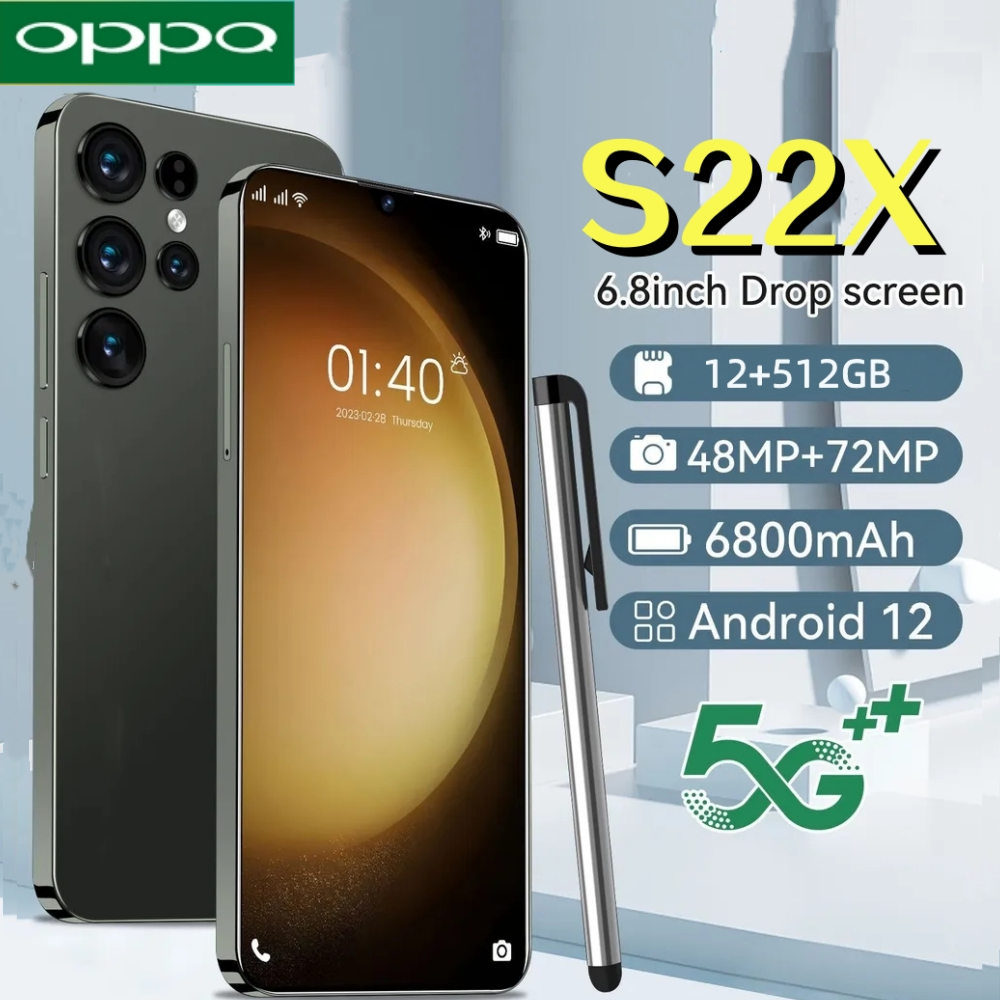 Điện thoại thông minh OPP0 S22X Điện thoại di động màn hình lớn 6,8 ...