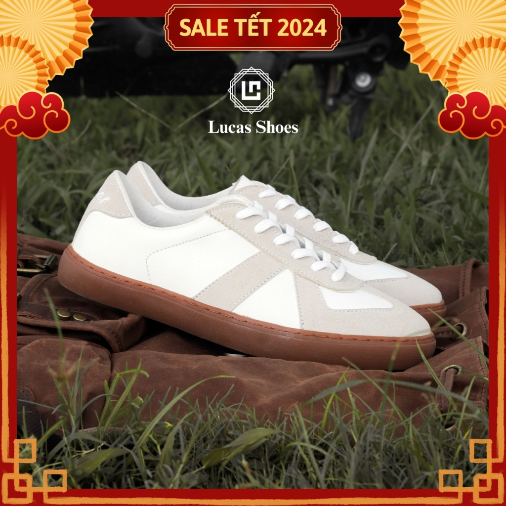 Giày Thể Thao GAT shoes Camel Lucas Shoes, da bò thật, đế khâu cao 3cm ...