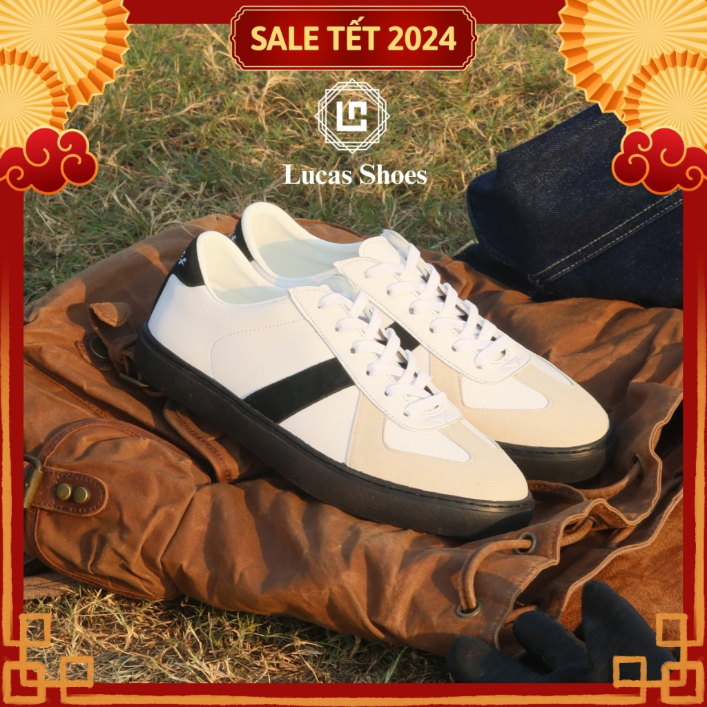 Giày Thể Thao GAT shoes Black Lucas Shoes, da bò thật, đế đen cao su ...