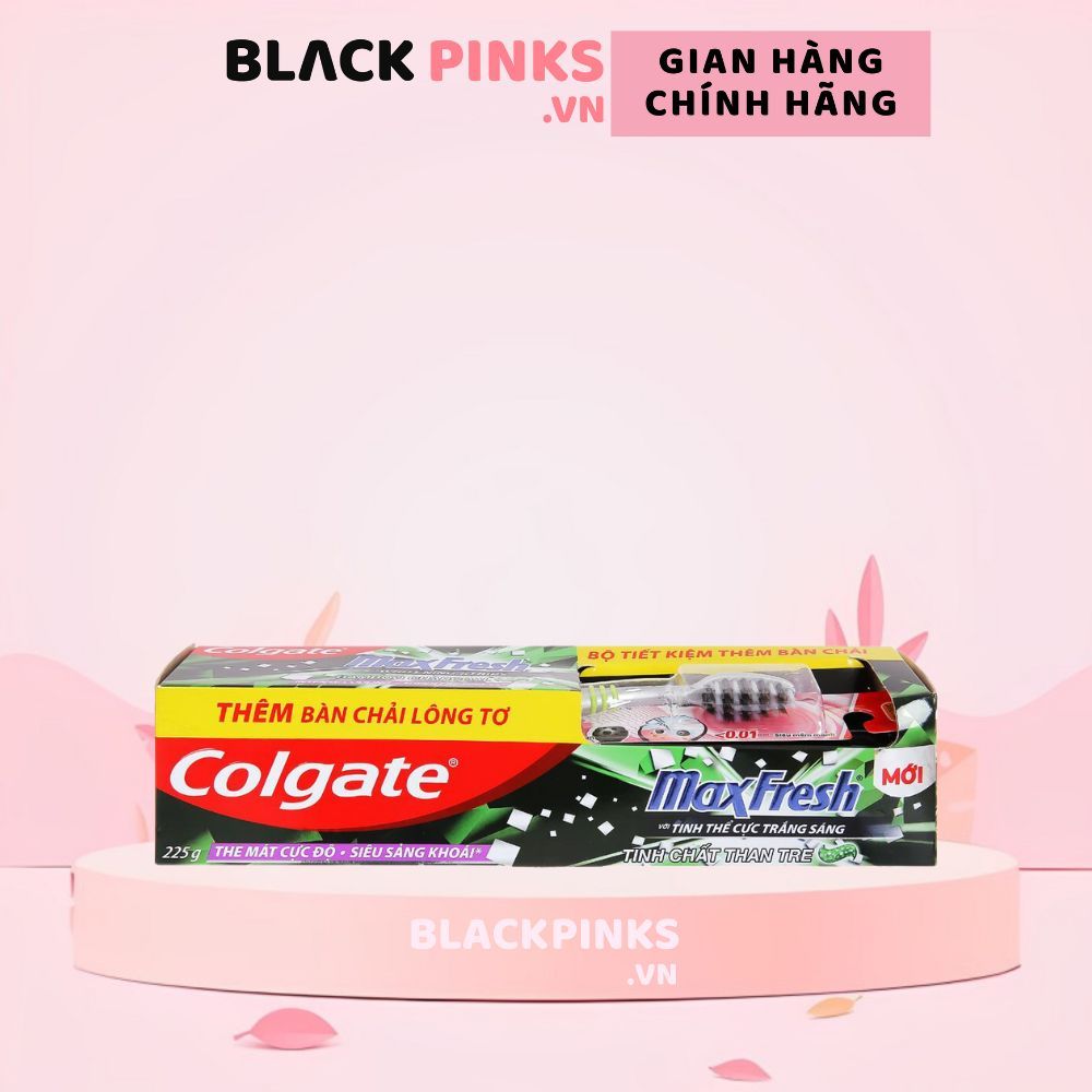 Bộ bàn chải đánh răng và kem đánh răng Colgate MaxFresh tinh chất than ...