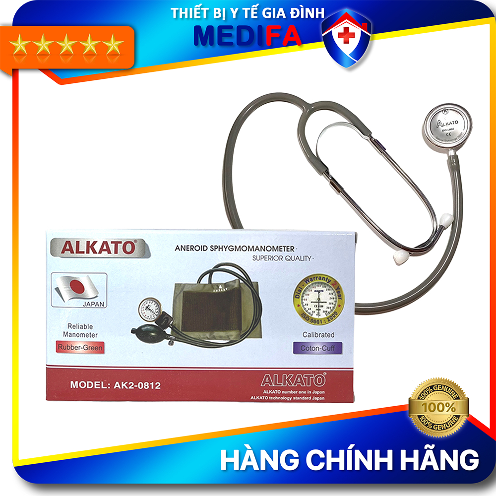 Máy Đo Huyết Áp Cơ ALKATO AK2-0812 Chất Liệu Cao Cấp, Mặt Đồng Hồ Chống ...