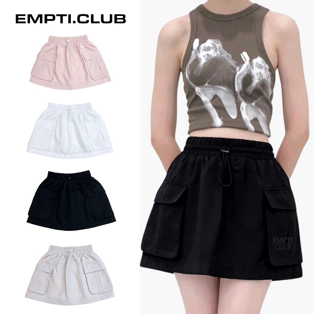 CHÂN VÁY TÚI HỘP LƯNG THUN EMPTI.CLUB CV-02 | Shopee Việt Nam