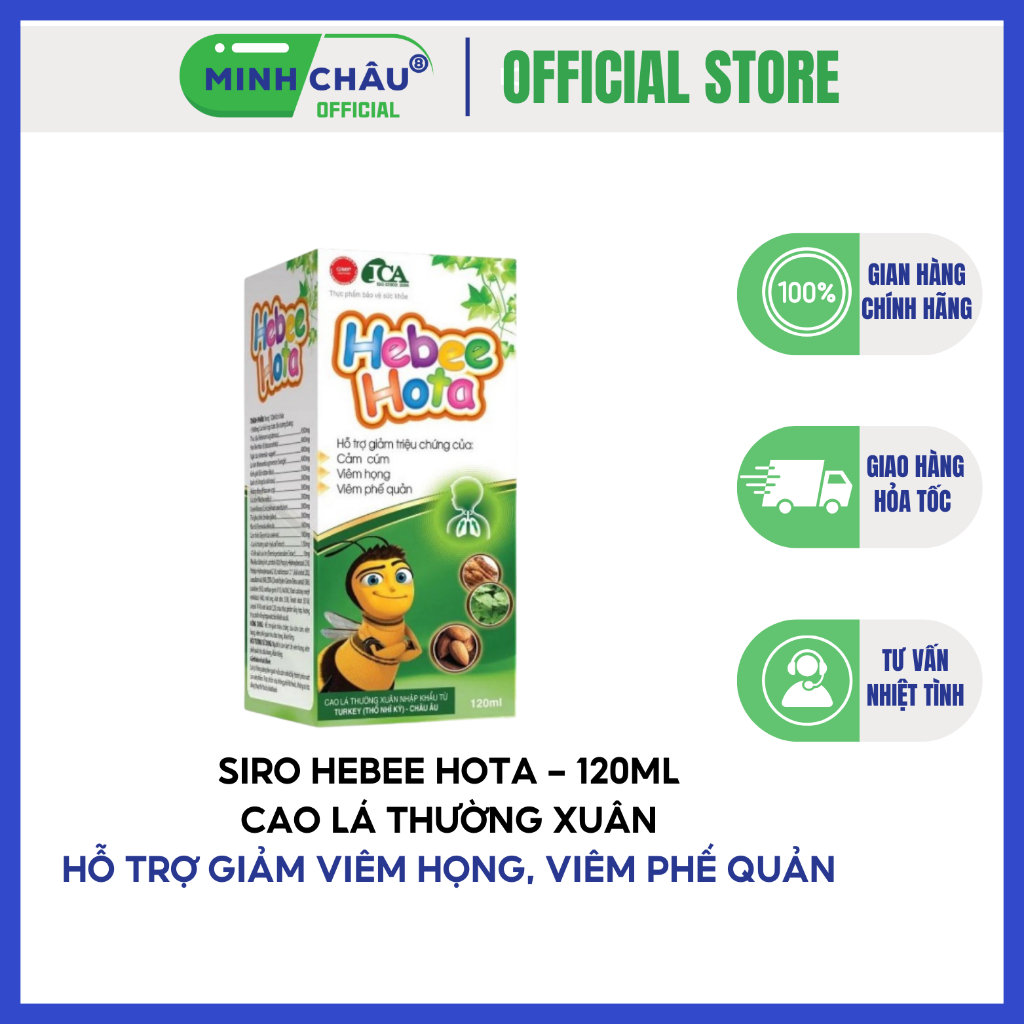 Siro Hebee Hota Benmax hỗ trợ giảm các triệu chứng của cảm cúm - 1 Hộp ...