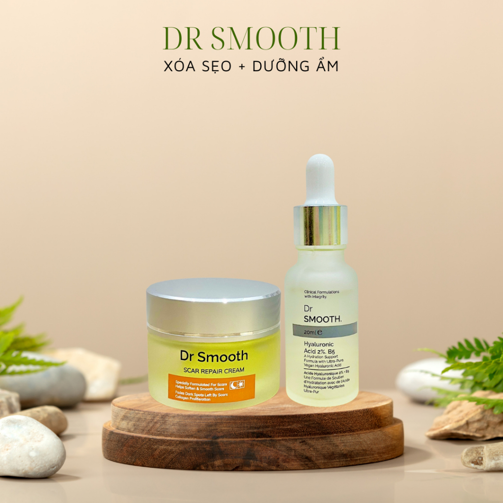 [Deal Hời] Combo Đặc Biệt Xóa Sẹo Và Dưỡng Ẩm Hoàn Hảo Dành Cho Da Mụn Dr Smooth | Shopee Việt Nam