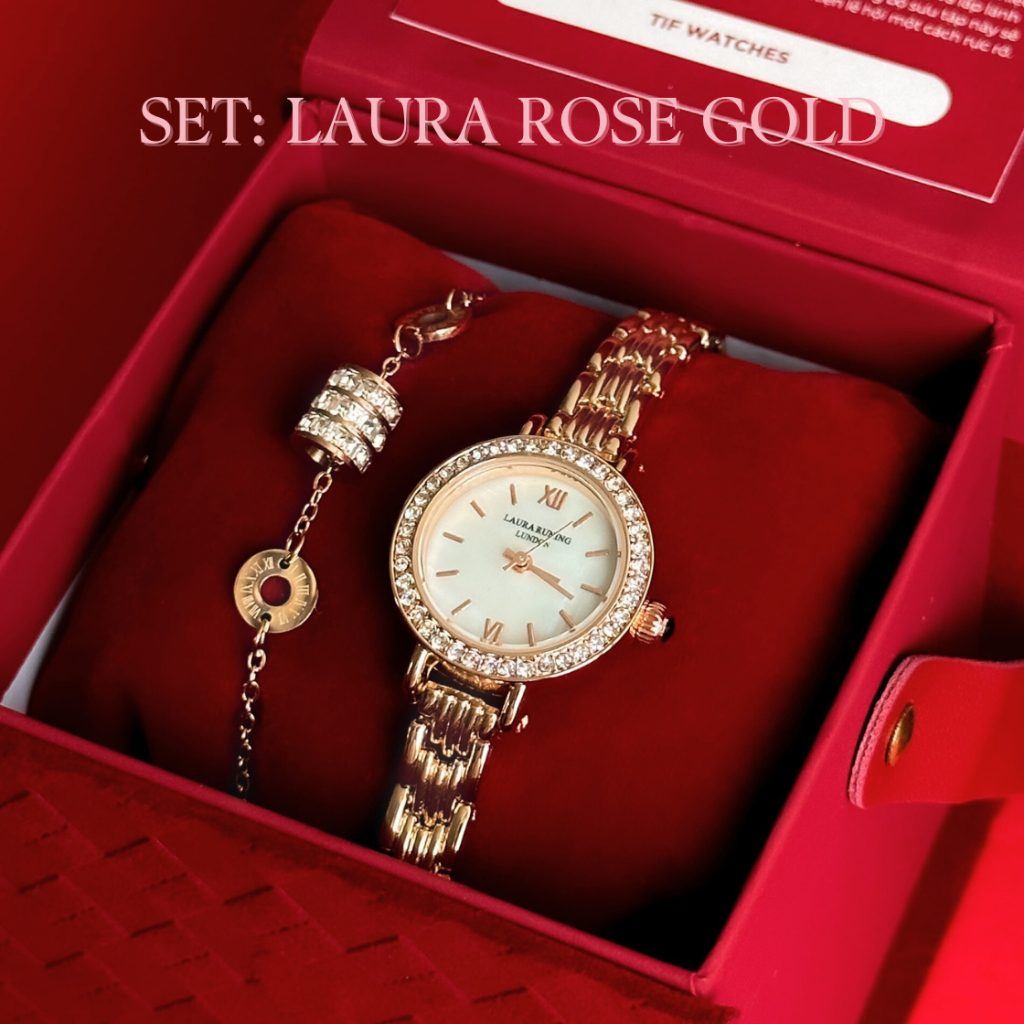 Đồng hồ đeo tay LAURA Rose Tif Watches Thời Trang Sang Trọng Chống Nước ...