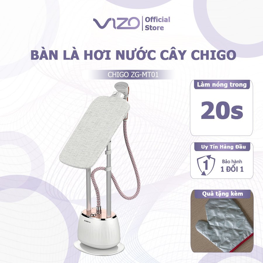 Bàn Là Hơi Nước Cây Đứng CHIGO ZG-MT01 2 Thanh Đỡ Chắc Chắn 3 Góc Nghiêng Công Suất 1800W Hàng ...