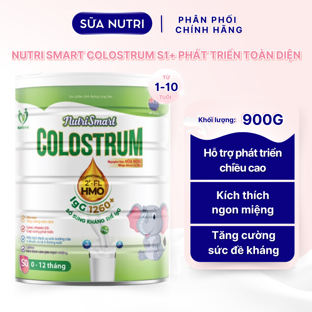 Sữa Nutri Smart Colostrum S1+ Cho Trẻ Từ 1 Đến 10 Tuổi Giúp Phát Triển Toàn Diện Cho Bé, Sữa ...