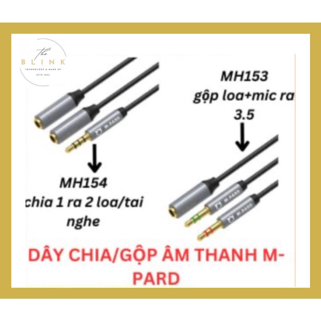 Cáp Chia Loa / Gộp Loa Từ 1 Ra 2, Từ 2 Ra 1 Hiệu M-PARD, Chính Hãng ...