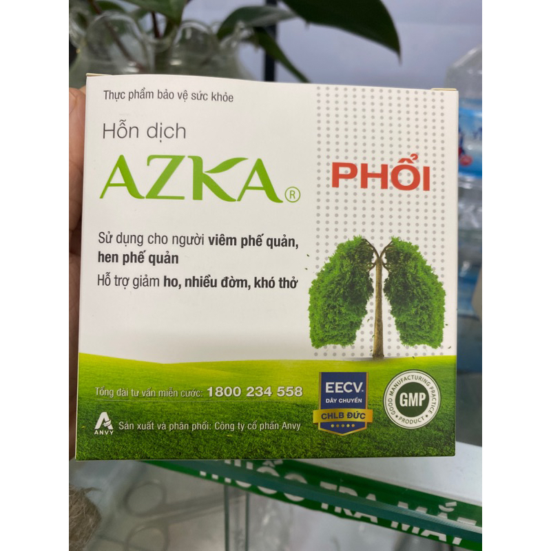 AZKA PHỔI - CHÍNH HÃNG ANVY - HỘP 20 ỐNG x 10ML - HỖ TRỢ BỔ PHỔI ( PHẾ ...