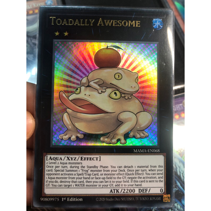 [Yugioh_tcg] Thẻ bài Toadally Awesome - MAMA-EN068 - Ultra Rare 1st ...