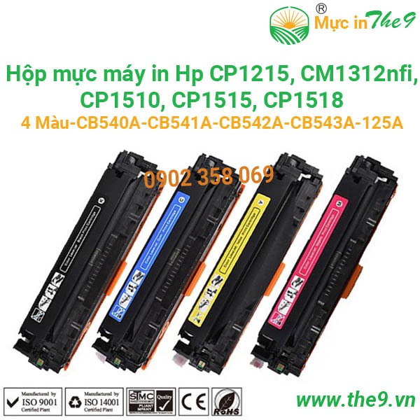 Mực in màu cho máy in Hp CP1215, HP CM1312nfi, HP CP1515n, HP CP1518 ...