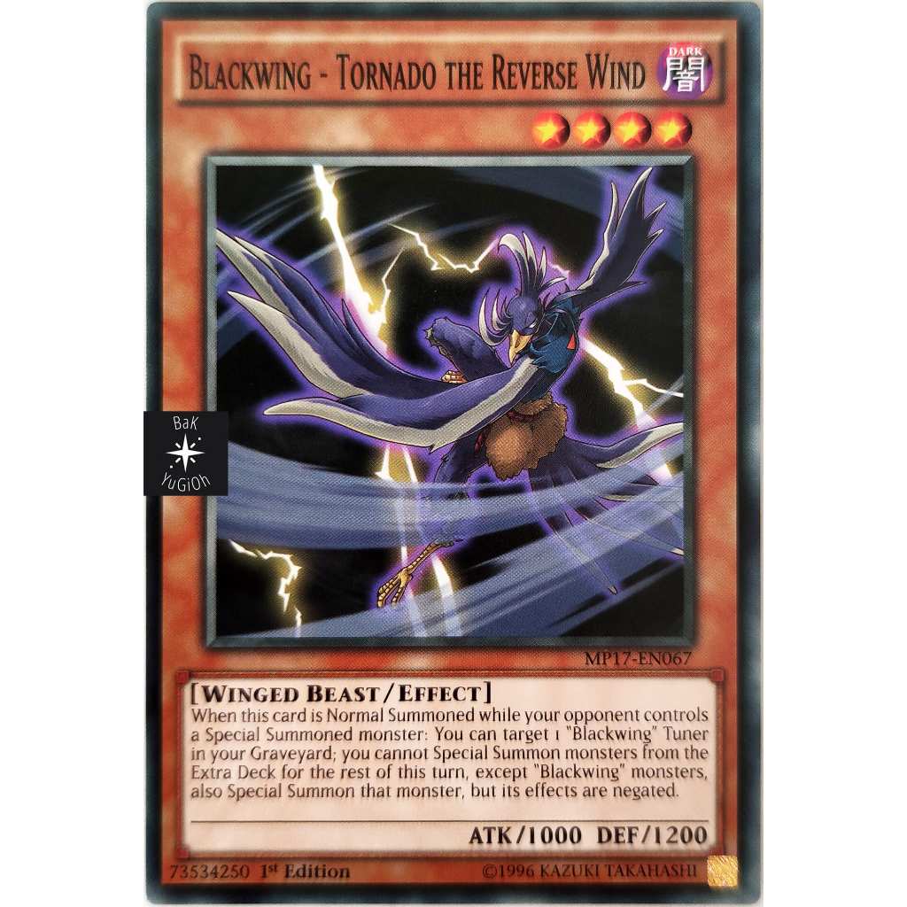 [BaK Yugioh] Blackwing - Tornado the Reverse Wind |EN| Common [Chính ...