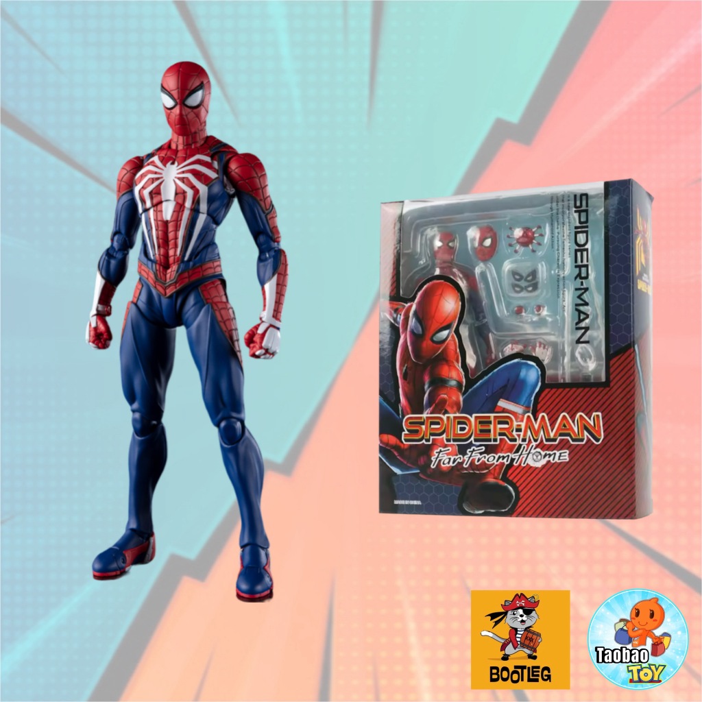 (Có sẵn- Hoả tốc) Mô hình Người Nhện Spider Man PS4 SHF Bản box Far ...