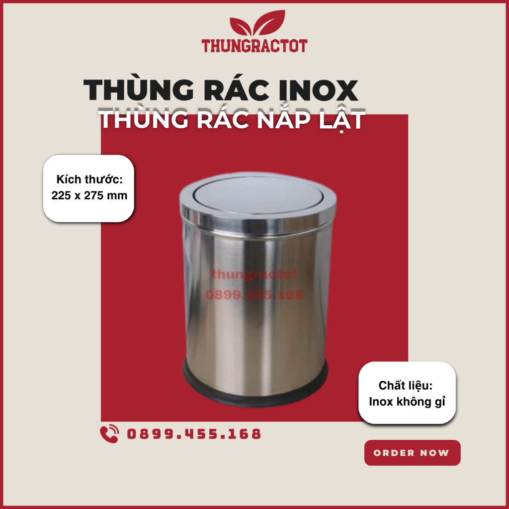 Thùng rác , thùng rác tròn , thùng rác inox nắp lật tròn | Shopee Việt Nam