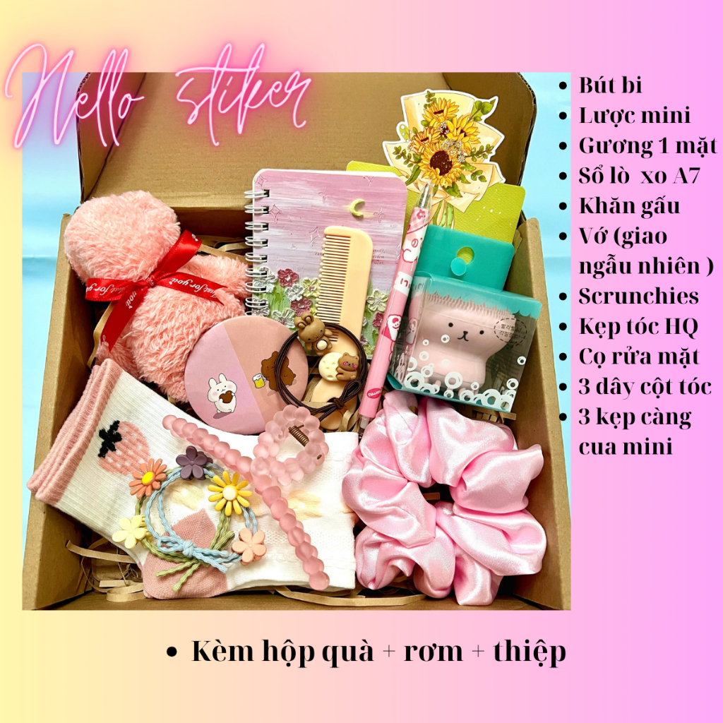 Hộp quà tặng người yêu, bạn bè, set quà bạn gái dịp sinh nhật ...