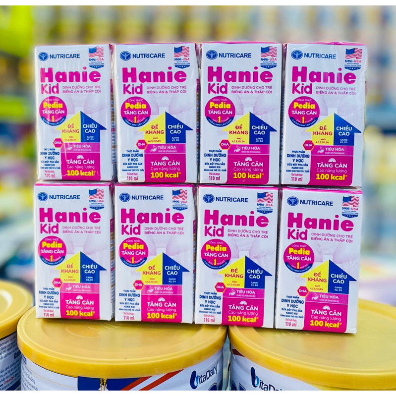 [Thùng 110ml] Sữa Bột Pha sẵn Nutricare Hanie Kid 110ml | Shopee Việt Nam