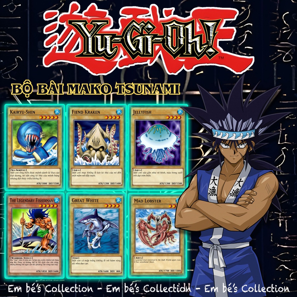 Set 9 Card Mako Tsunami. Yugioh Card Việt - Anh | Shopee Việt Nam
