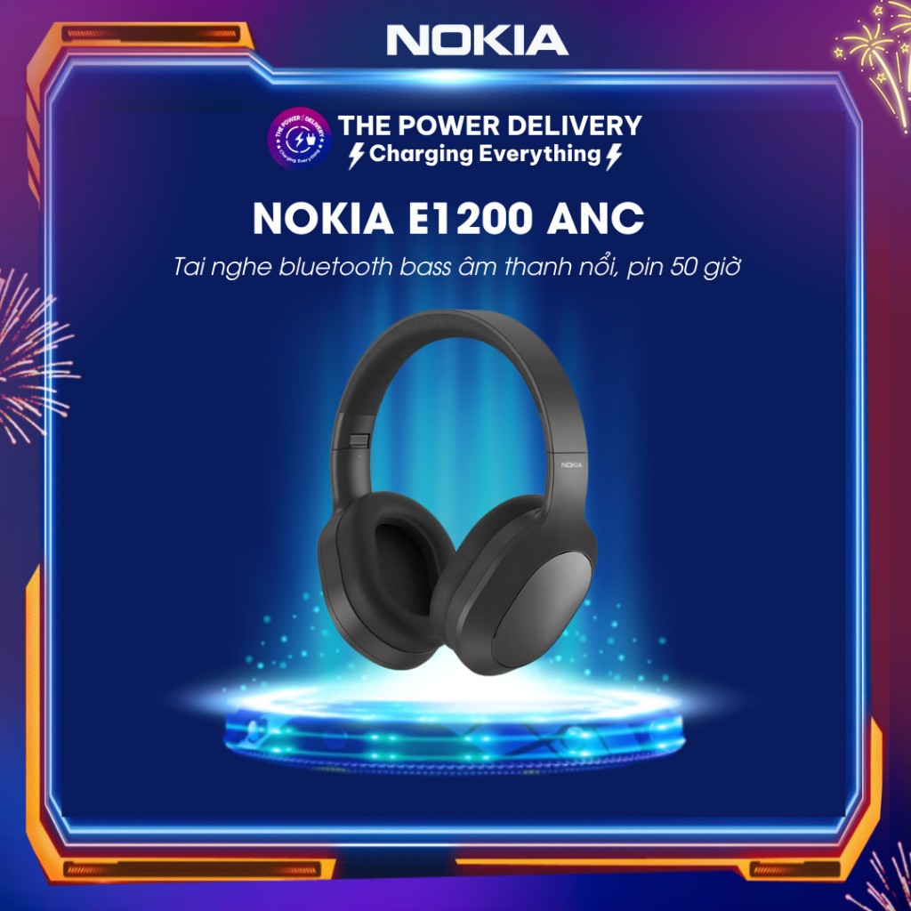 Tai Nghe Không Dây Bluetooth Nokia E1200 ANC TWS Bass Âm Thanh Nổi ...