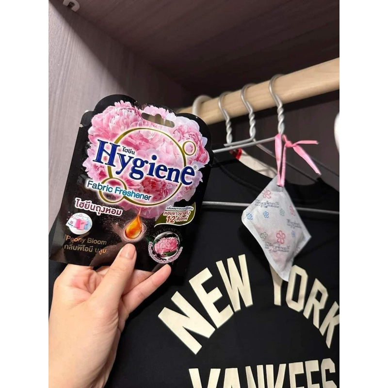 Túi thơm đen Hygen treo xe, treo phòng ngủ, tủ quần áo hương nước hoa ...