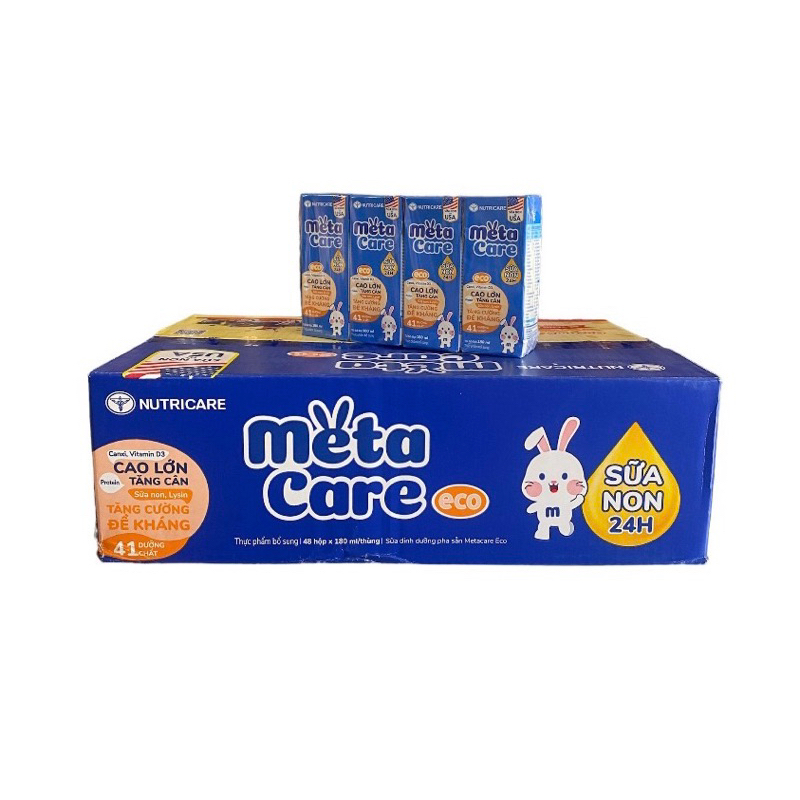[Thùng 180ml] Sữa Bột Pha sẵn Metacare Eco 180ml | Shopee Việt Nam