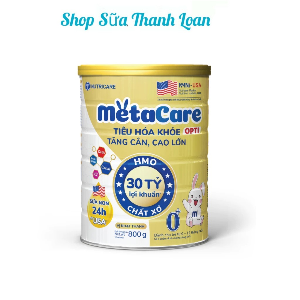 [HSD T9-2026] [Mẫu Mới] Sữa Bột Nutricare MetaCare Opti 0+ 800g [Cho Trẻ Từ 0-12 Tháng ...