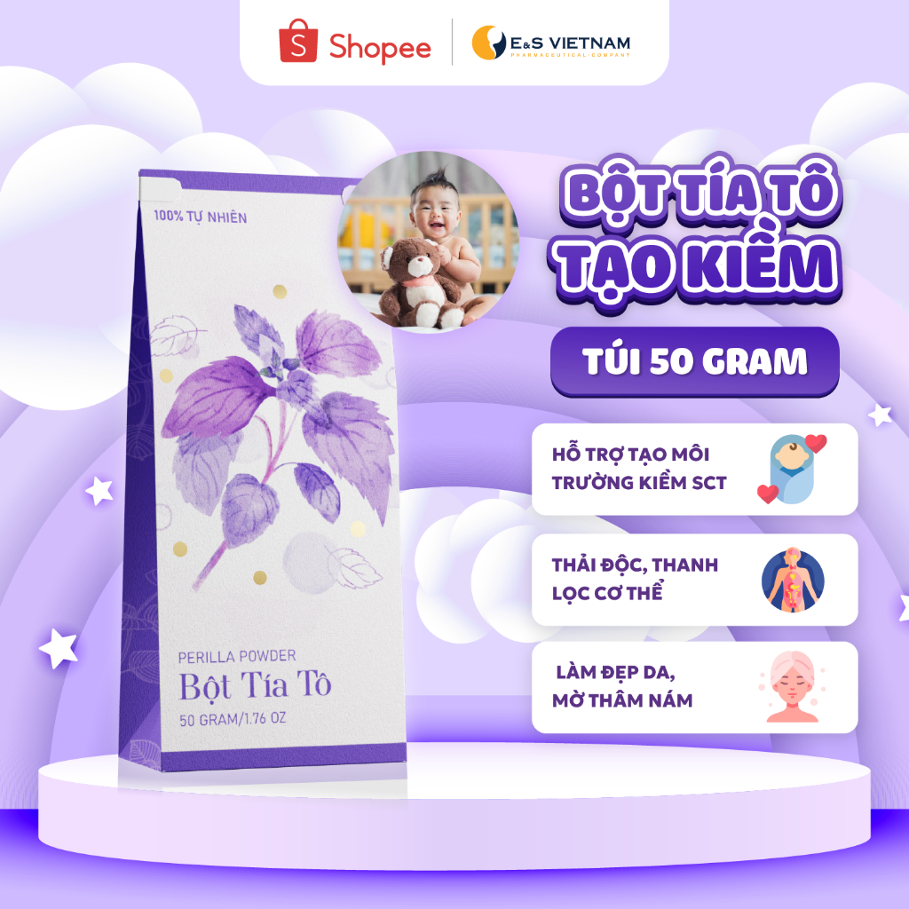 Bột Lá Tía Tô Tạo Kiềm Hỗ Trợ Sinh Con Trai, Hạn Chế Quá Trình Lão Hóa | Shopee Việt Nam