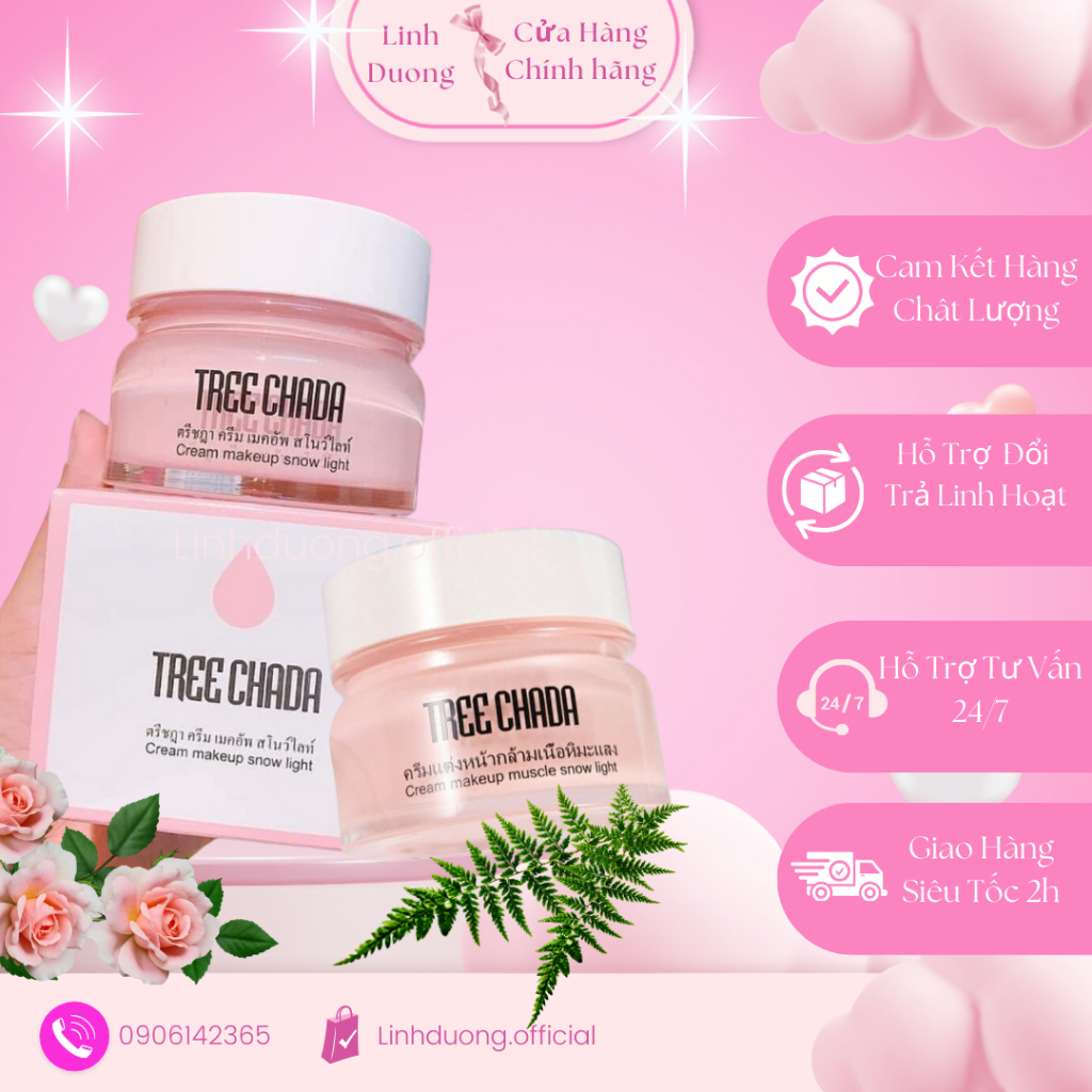 Kem Make Up Che Khuyết Điểm Thần Thánh TREE.CHADA Chính Hãng Thái Lan ...