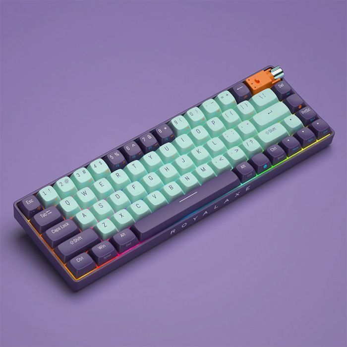 Bàn phím cơ không dây Royal Axe R68 - Hotswap 5 pin - 3 Mode kết nối ...