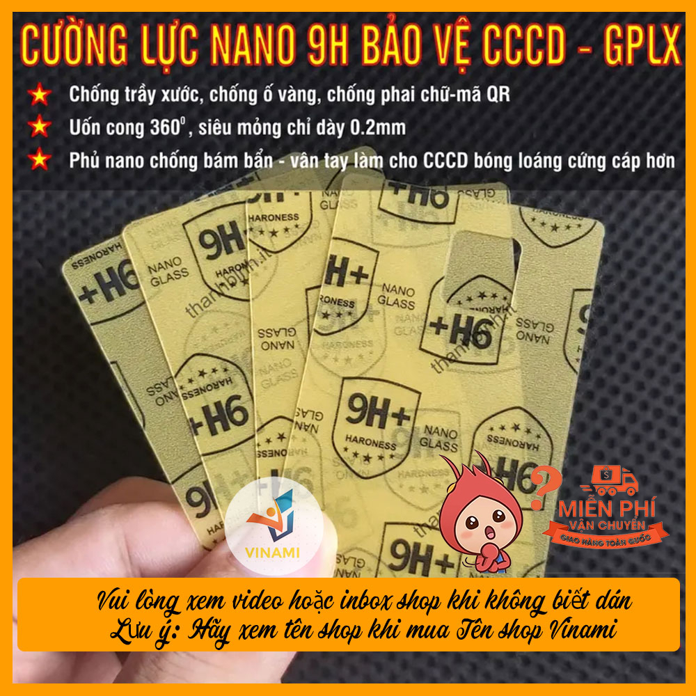 Tấm dán Căn cước công dân CCCD, bằng lái xe GPLX chống trầy xước chống ...