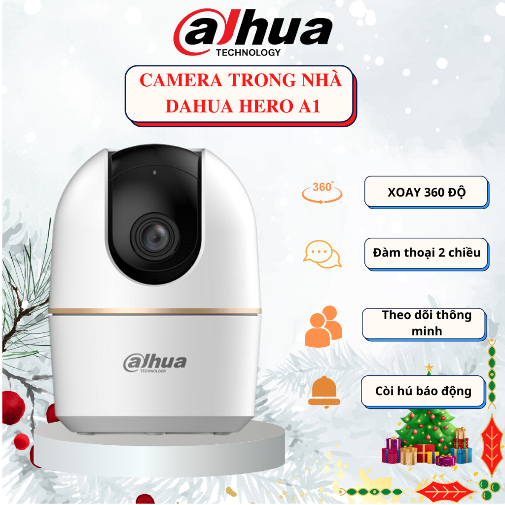 Camera WIFI trong nhà DAHUA HERO A1 Model H3AE 3MP - H5AE 5MP xoay 360 ...