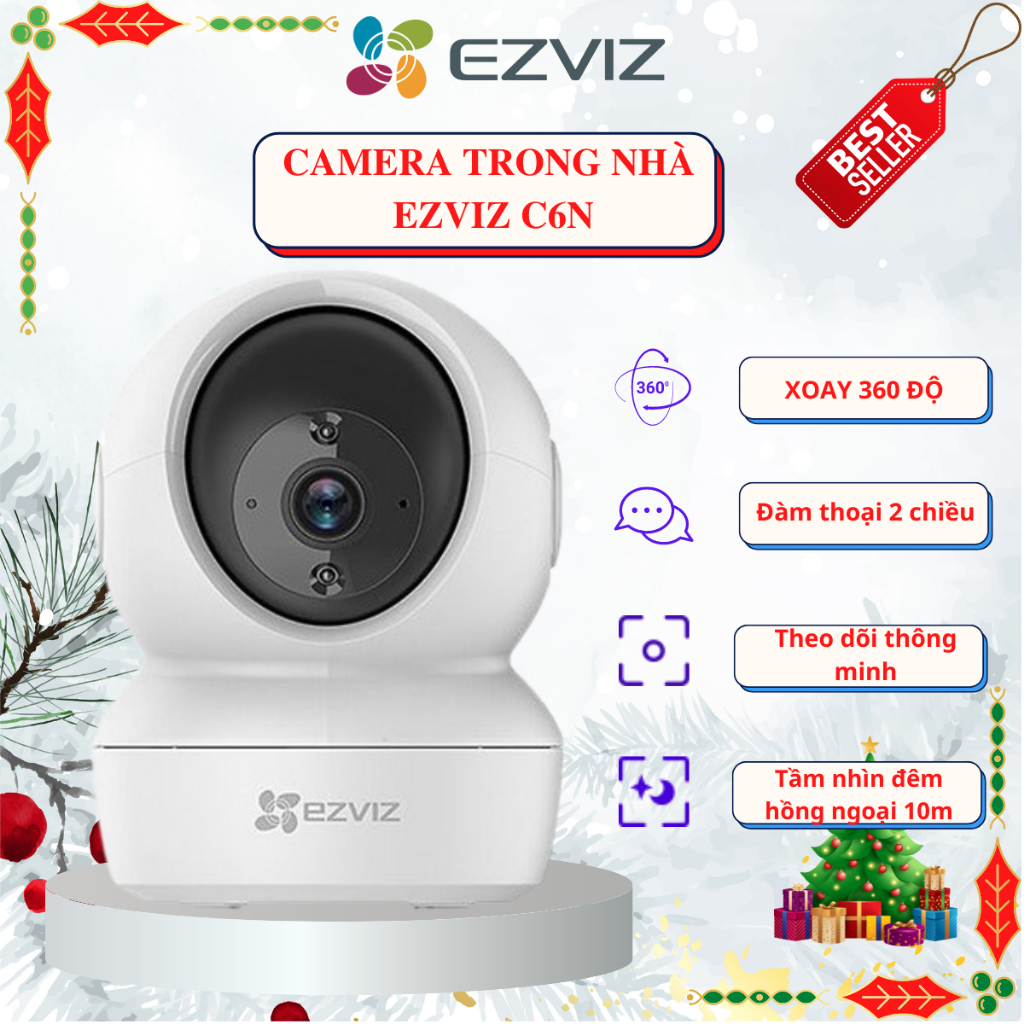 Camera WIFI trong nhà xoay 360 Ezviz C6N, H6C PRO MÀU ĐÊM( C6N NEW ...