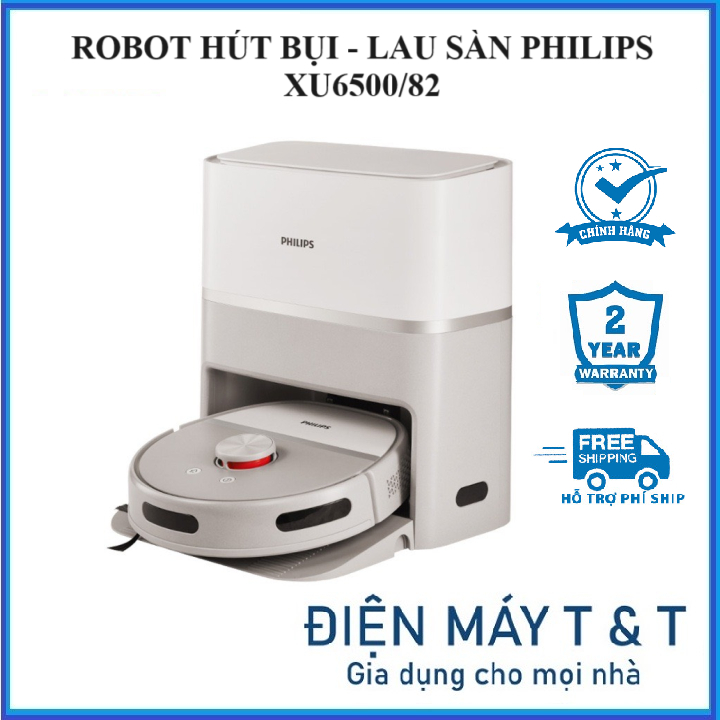 Robot hút bụi và lau sàn 2 in 1 Philips XU6500 mẫu mới 2024 - Bảo hành ...