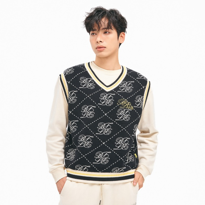 Áo Gile Len BOO Unisex Oversized In Partern BOOLAAB | Shopee Việt Nam