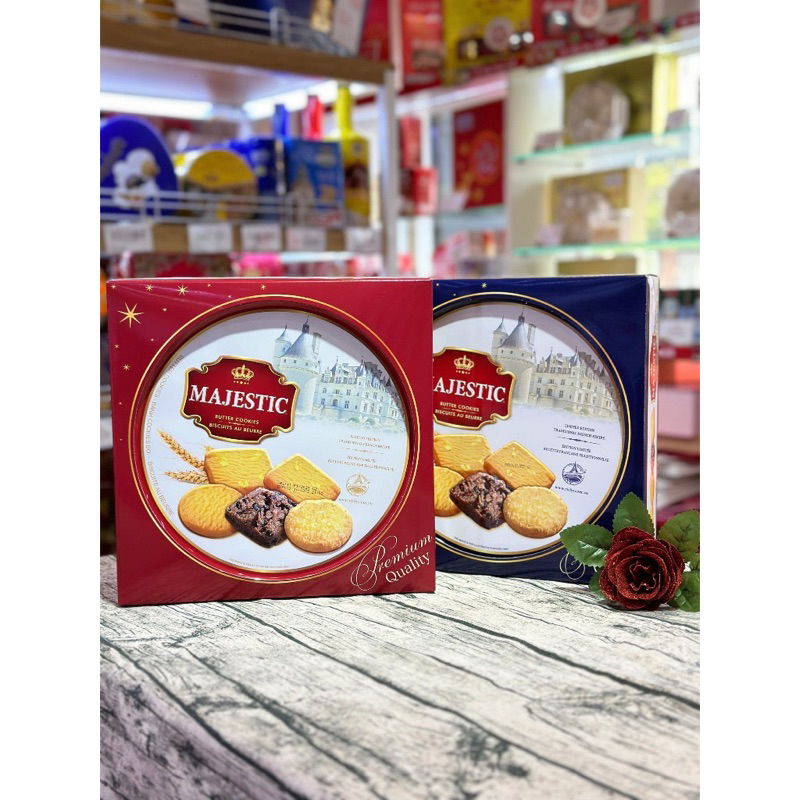 (Date 3/2026)Bánh Quy hộp thiếc Majestic( 382g+ túi giấy)-có ship hỏa ...