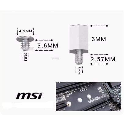 ốc bắt ssd m2 nvme cho các mainbỏad msi,asus,giga | Shopee Việt Nam