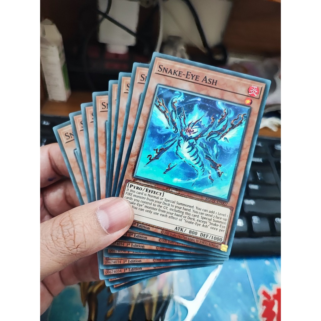 [Yugioh Funny Shop] 1 lá thẻ bài Snake-Eye Ash - AGOV-EN007 - Super ...