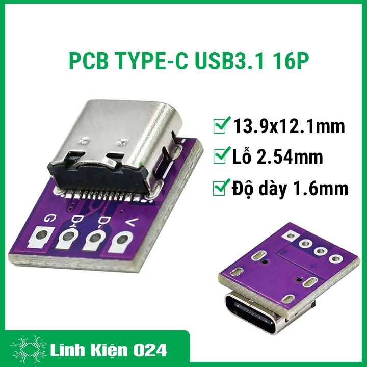 PCB TYPE-C USB3.1 16P | Shopee Việt Nam
